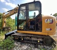 China Used CAT307E Excavator 36.5KW 7000kg 0.33m3 Bucket 7240mm Height for sale