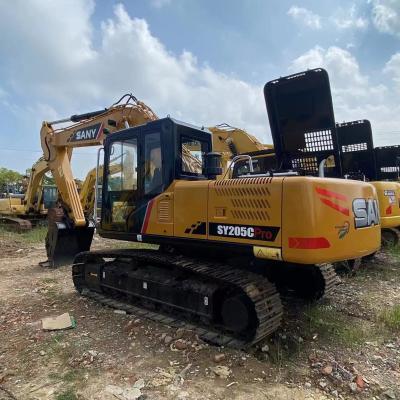 China Used Sany SY205C Excavator 1.1m3 Bucket 118kW Engine 2022 Model 20 Ton for sale