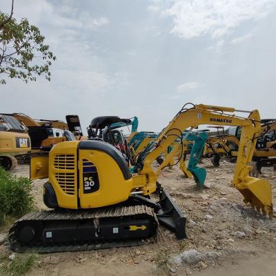 China Used Komatsu PC30 Excavator 3197.8kg Crawler Mounted Hydraulic Excavator 19.5KW for sale
