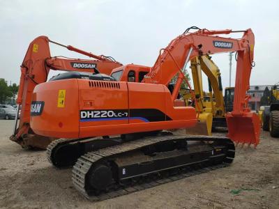China Doosan 220 Used Excavator 12.1rpm 4.9km/H 22 Ton Earthwork Digger 110KW for sale