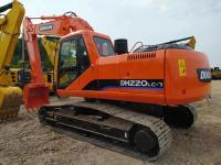 China Doosan 220 Used Excavator 12.1rpm 4.9km/H 22 Ton Earthwork Digger 110KW for sale