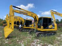 China Komatsu PC130 Second Hand Crawler Excavator 13 Tons 0.55m3 Bucket Hydraulic Digger for sale