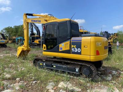 China Komatsu PC130 Second Hand Crawler Excavator 13 Tons 0.55m3 Bucket Hydraulic Digger for sale