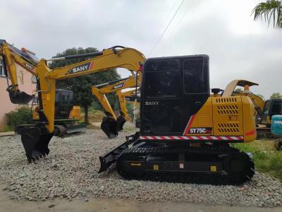 China Used Sany SY75C Pro Excavator 7.5 Tons 43KW 2021 Year for Sale for sale