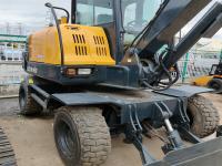 China Hyundai R60W Used Wheel Excavator 6 Ton Second Hand Digger 60WVS 40.5KW for sale