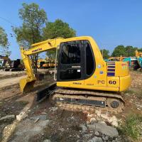 China Komatsu PC60 Mini Crawler Excavator 6 Tons 2021 Japan Original Hydraulic Excavator for sale