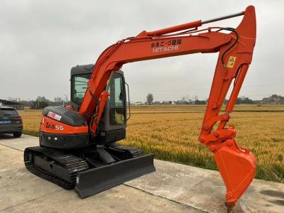China Used Hitachi ZX55 Excavator 28.1KW Engine 0.19m3 Bucket 5 Ton Small Digger for sale