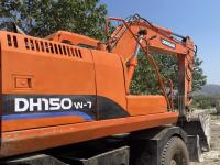China Doosan DH150W Hydraulic Wheel Excavator 12 Ton 96kW Used 2022 for sale