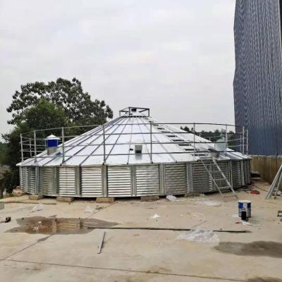 China More available space stainless steel storage grain silo poultry feed silo for sale for sale