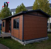 China 50-80m2 Mobile Home Forming with Hot-Rolled Steel Guest House DIY Garden Micro Cottage for sale