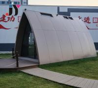 China 50-80m2 Mobile Home Forming with Hot-Rolled Steel Guest House DIY Garden Micro Cottage for sale