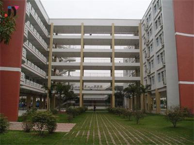 China Prefabricated High Rise Steel Structure Apartments Hotel Building with 1% Tolearance for sale