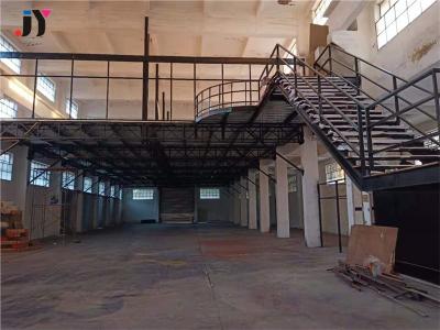 China Steel Column Mezzanine Floor Platform for Industrial Warehouse Storage Drawing Design Pkpm for sale