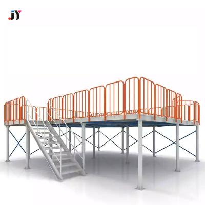 China Steel Column Member Customization Warehouse Mezzanine Floor Platform Racking for Workshop for sale