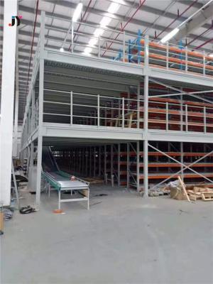 China Steel Column Q235 Carbon Structural Steel Mezzanine Floor Rack for Storage Efficiency for sale