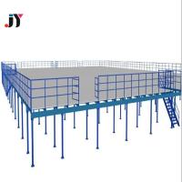 China JY96 Industrial Metal Mezzanine Floor Warehouse Racking Pallet Platform System Storage for sale