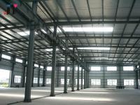 China Large Span Space Warehouse Metal Steel Roof Truss Space Frame with Steel Column Member for sale