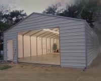 China Steel Structure Car Garage for Parking Hot-Rolled Steel Forming Galvanized Steel Shed for sale