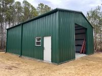 China Steel Structure Car Garage for Parking Hot-Rolled Steel Forming Galvanized Steel Shed for sale