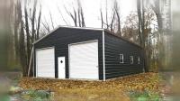 China Strength Steel Structure Hot-Rolled Steel Forming Prefab Car Packing Garage Shed Shelter for sale