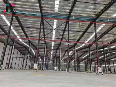 China Modular Warehouse Building with Steel Column Members and Q235 Carbon Structural Steel for sale