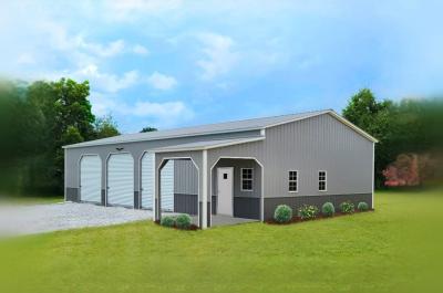 China Steel Structure Prefabricated Metal Building Garage with Q235 Carbon Structural Steel for sale