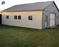 China Q235 Carbon Structural Steel Prefab Metal Carport Garages for Double Building Design for sale