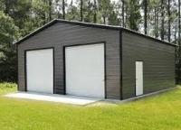 China JY246 Prefabricated Waterproof Canvas Metal Steel Structure Car Garage Design 20-30m2 for sale