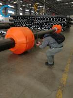 China Yellow Plastic Pipe Floaters with Impact Resistance and 35kg/Cub Inside PU Density for sale