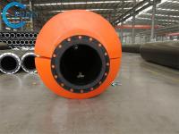 China Yellow Plastic Pipe Floaters with Impact Resistance and 35kg/Cub Inside PU Density for sale