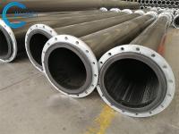China Flanged Flexible UHMWPE Hose for Thermoplastics Pipes DN400 Flanged for sale