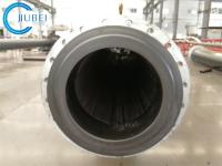China Large Diameter Flanged UHMWPE Tube 11.8m/5.8m Unit Length Low Contraction Percentage for sale