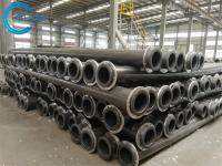 China Large Diameter Flanged UHMWPE Tube 11.8m/5.8m Unit Length Low Contraction Percentage for sale