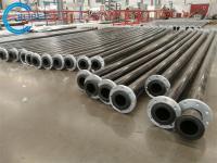 China Large Diameter Flanged UHMWPE Tube 11.8m/5.8m Unit Length Low Contraction Percentage for sale