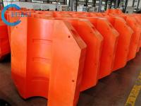 China Yellow Impact Resistant PE Pipe Floater with High Buoyancy and PU Density of 35kg/Cub for sale