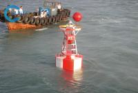 China 1800mm Height Rotational Moulded PE Navigation Buoys for Mooring Chains and Anchors for sale