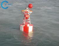 China Inside PU Density 35kg/Cub Solar Power United Lantern PE Mark Buoy with Iala Top Mark for sale