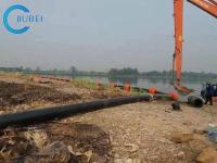 China ID800mm OD1850mm Length 2100mm MDPE Rubber Steel Dredge Pipe Floaters Connection Bolts for sale