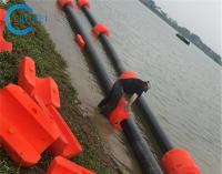 China ID800mm OD1850mm Length 2100mm MDPE Rubber Steel Dredge Pipe Floaters Connection Bolts for sale