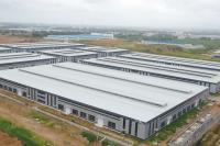China Residential Wall Structure Prefabricated Metal Warehouse Building with Q235 Steel for sale