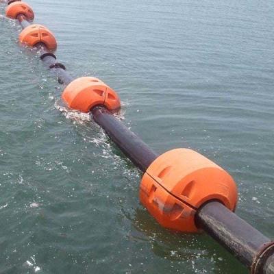 China 35kg/Cub Inside Connection Bolts HDPE Plastic Pipe Float Pontoons for Offshore Dredging for sale