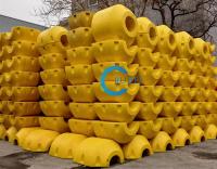 China Nuts and Washers Connection 1200mm Foam Filled Pipe Float Floater Collars for Dredging for sale