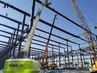 China Prefab Warehouse Steel Structure Building Design with 1% Tolearance and Tekla Drawing for sale