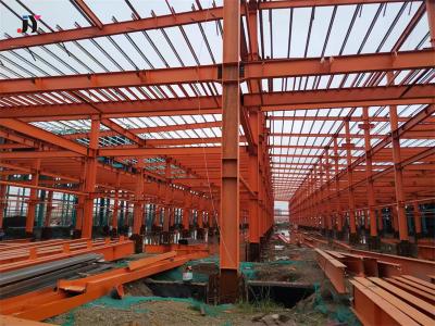 China Painted/Hot Galvanised Prefabricated Space Frame Steel Structure for Warehouse Storage for sale