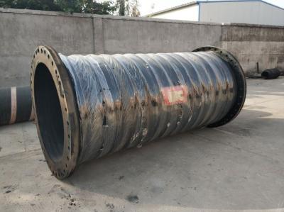 China Flexible and Durable DN150 Rubber Hose Pipe 20 Inch 40 Feet for Sand Mud Slurry Dredging for sale