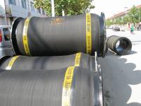 China Flexible and Durable DN150 Rubber Hose Pipe 20 Inch 40 Feet for Sand Mud Slurry Dredging for sale