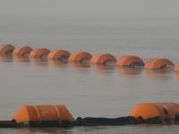 China Customized HDPE Assembled Pipe Float Polyethylene Floater for Dredger in Yellow Color for sale