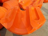 China Customized HDPE Assembled Pipe Float Polyethylene Floater for Dredger in Yellow Color for sale