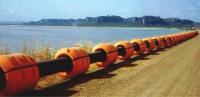 China 8mm Outer Shell Yellow High Density Marine Dredge Pipeline Floats for Sand Discharge for sale