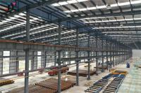 China 50-Year Life Span Painted/Hot Galvanised Industrial Shed Design Steel Structure Warehouse for sale